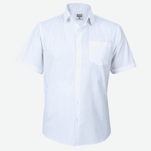 JCB CLASSIC SHORT SLEEVE SHIRT - WHITE – Procon Marketing (Pty) Ltd